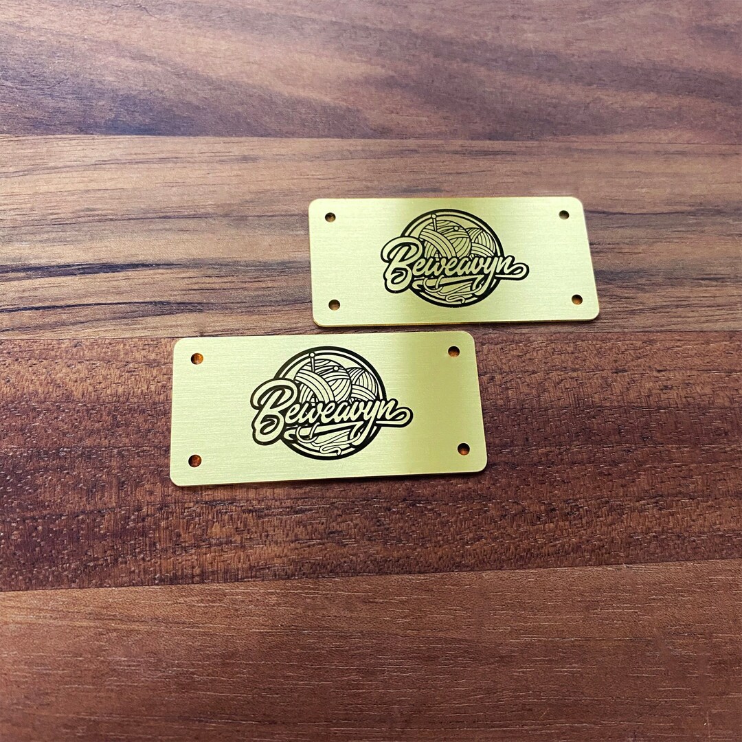 Custom Metal Tags, Gold Labels, Sewing Labels, Custom Logo Labels ...