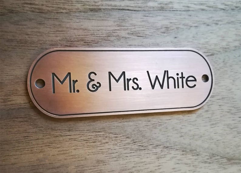 Personalized Door Sign Metal Sign Custom Door Name Plate - Etsy
