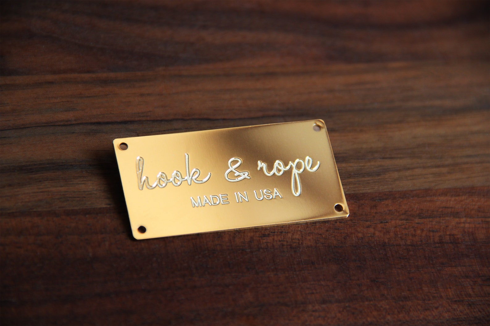 Metal Tags Gold Plated Tags Gold Tags Metal Labels Custom - Etsy