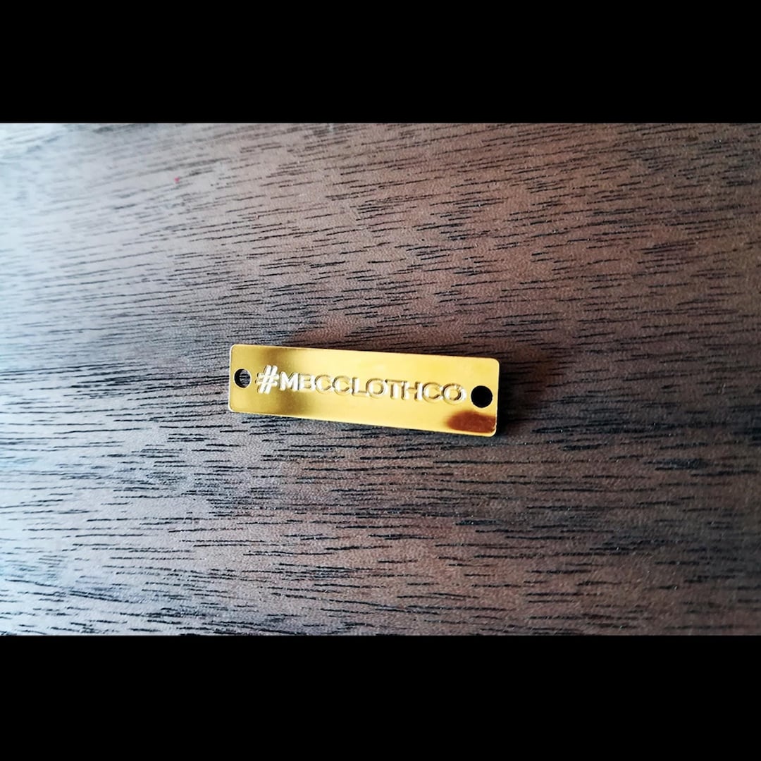 24ct Gold Plated Tags, Custom Metal Tags, Gold Tags, Metal Labels ...