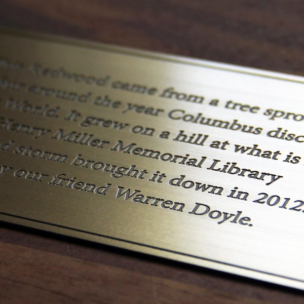 Bench Plaque - Etsy
