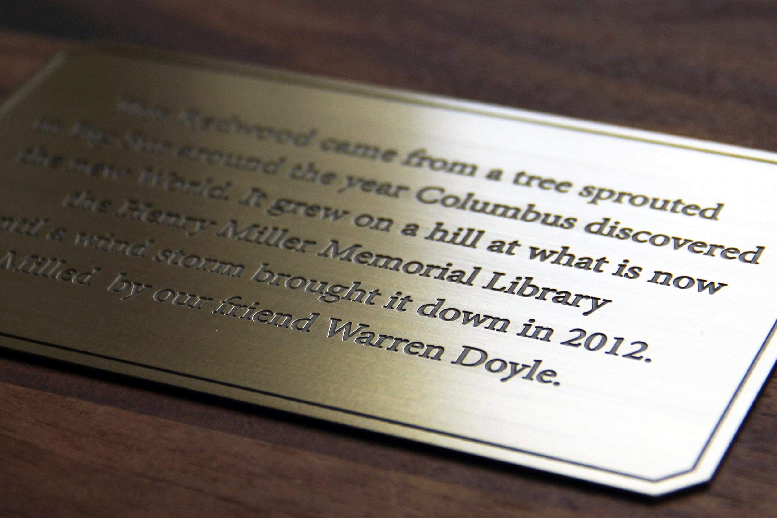 Engraved Brass Plaque Personalized Memorial Bench Memorial - Etsy Australia