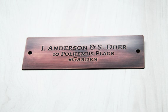 Vintage Door Sign Custom Door Sign Brass Door Plate Door | Etsy