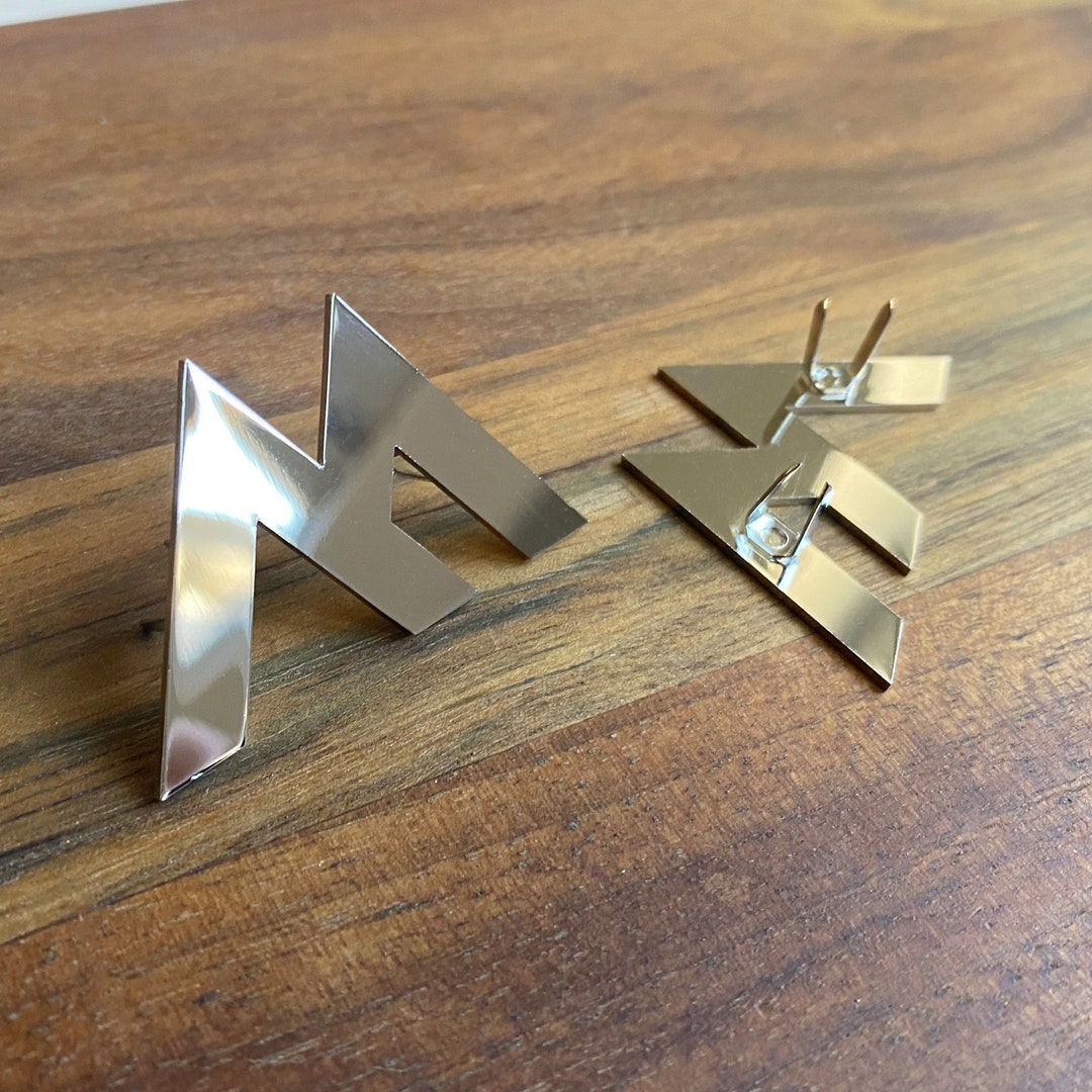Custom Nickel Plated Brass Metal Tags, Logo Cutout - Etsy