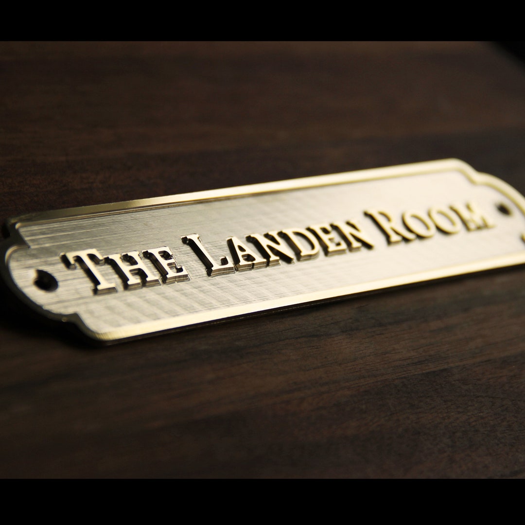 Personalized Door Sign, Custom Brass Door Signs & Plaques, Customized ...