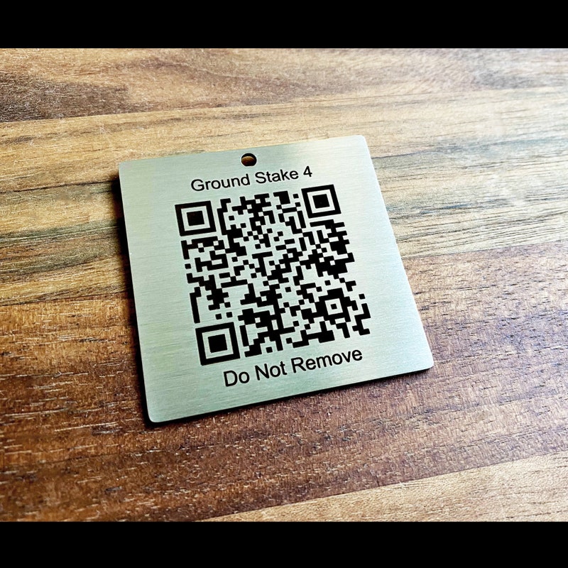 Metal Engraved Qr Code - Etsy