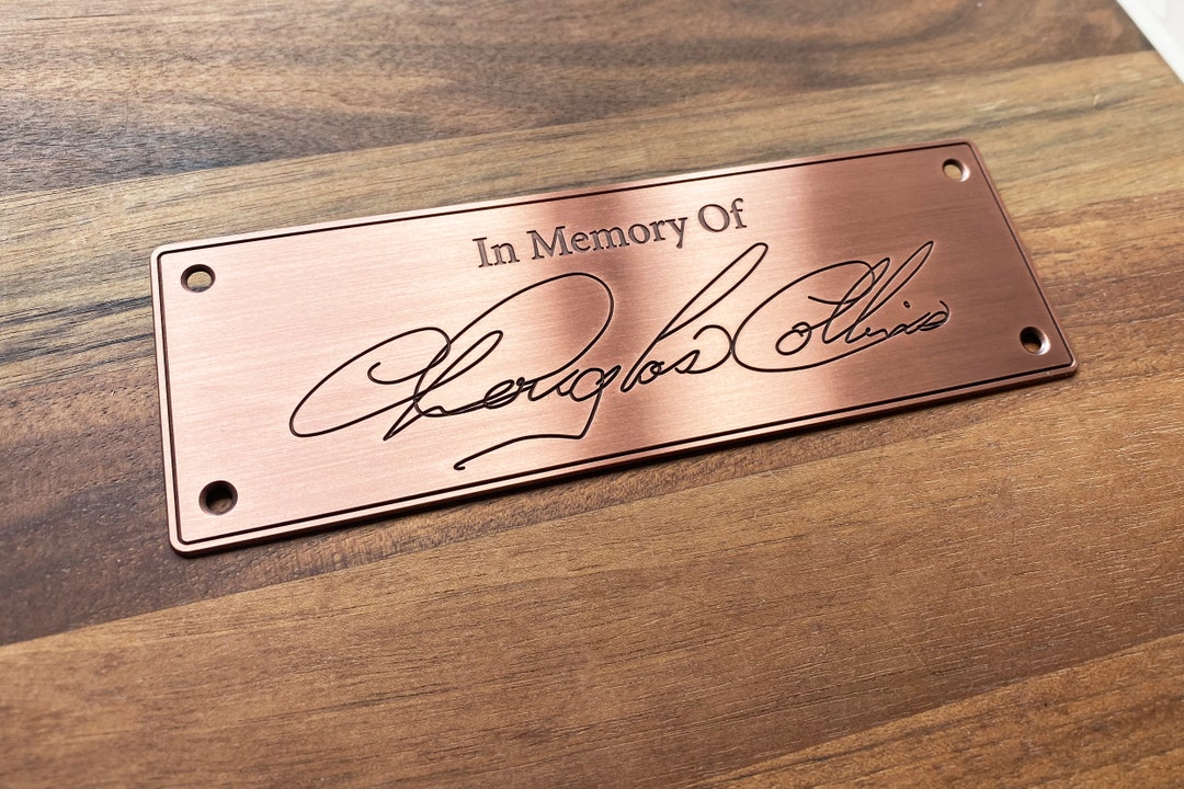 Signature Copper Sign Custom Engraved Sign Copper Sign - Etsy