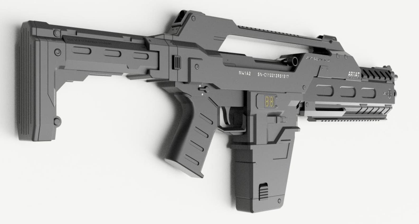 M41A2 Pulse Rifle alien Fire Team STL File for 3D Printing - Etsy