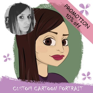 CUSTOM CARTOON PORTRAIT Personalized Portrait Custom Gift - Etsy