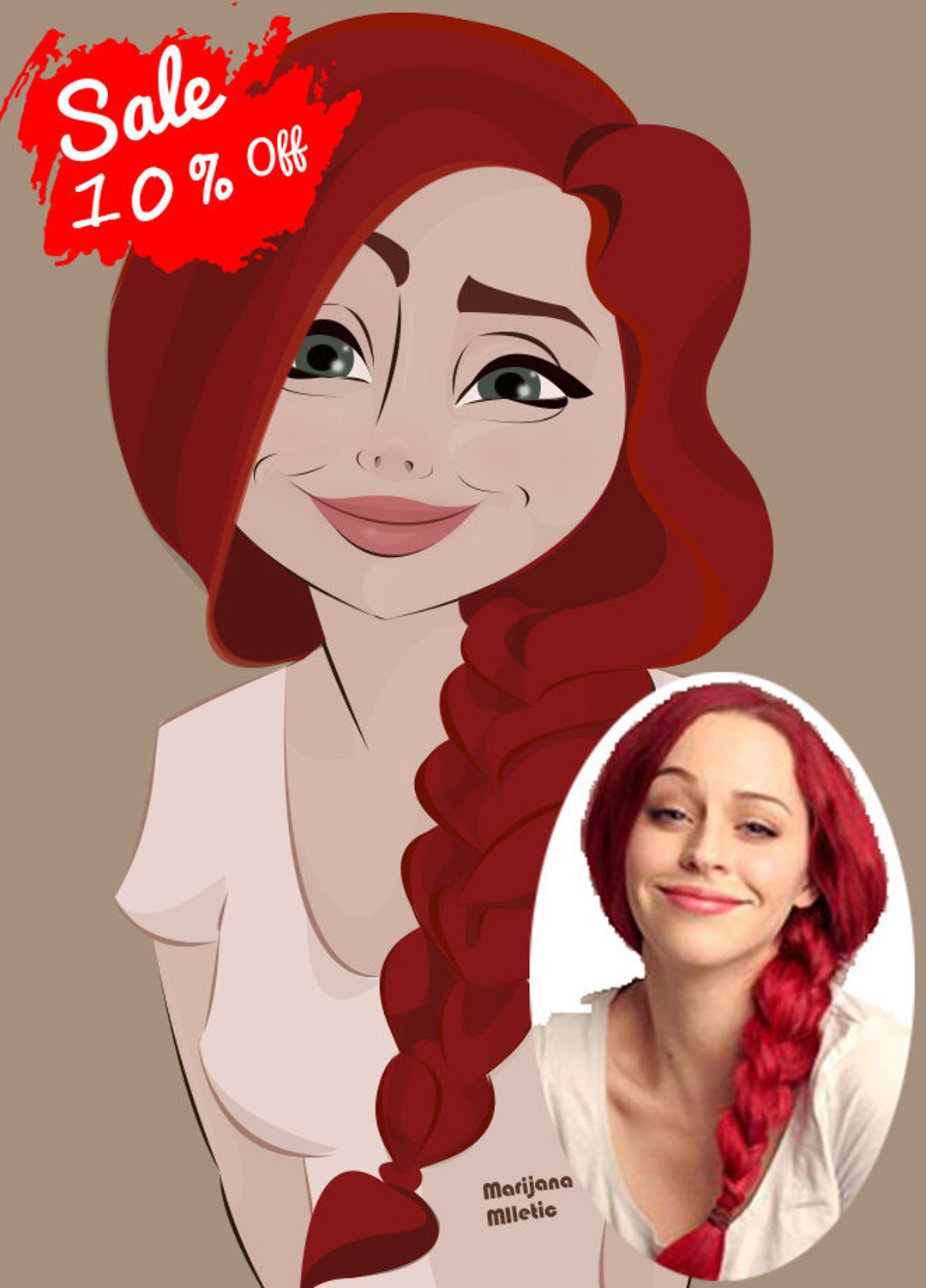 CUSTOM CARTOON PORTRAIT, Personalized Portrait, Custom Gift, Custom ...