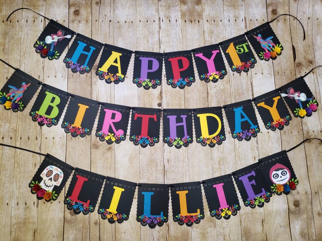 Coco Birthday Banner Fiesta Birthday Fiesta Party Fiesta Baby Mexican ...