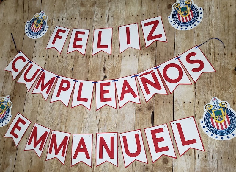 Chivas Birthday Banner Soccer Decorations Futbol Chivas De - Etsy