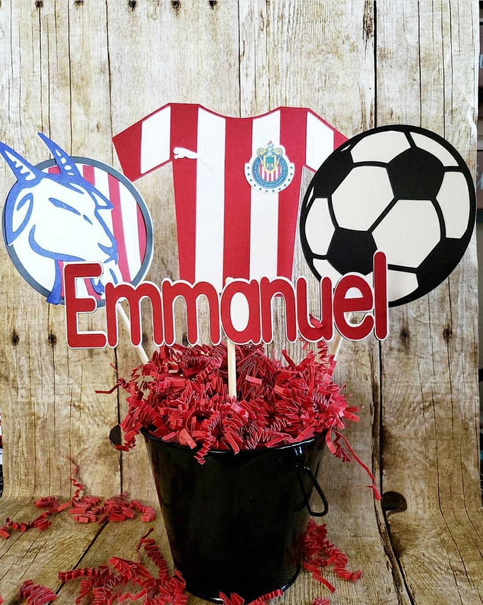 CHIVAS DE GUADALAJARA Centerpieces| Soccer | Futbol Mexicano - Etsy