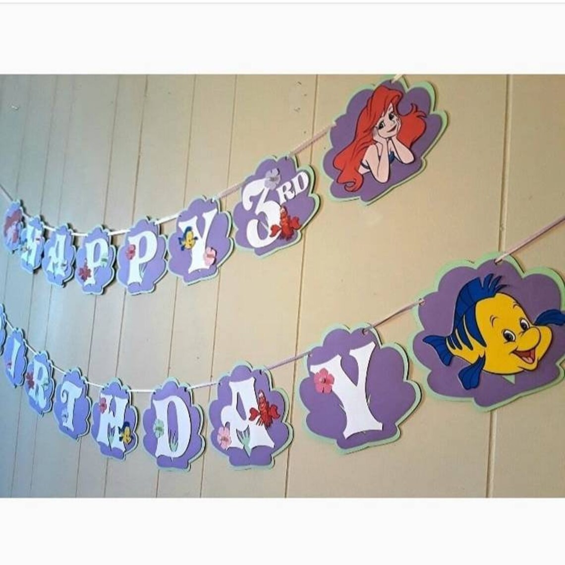 Little Mermaid Ariel Birthday Banner | Etsy