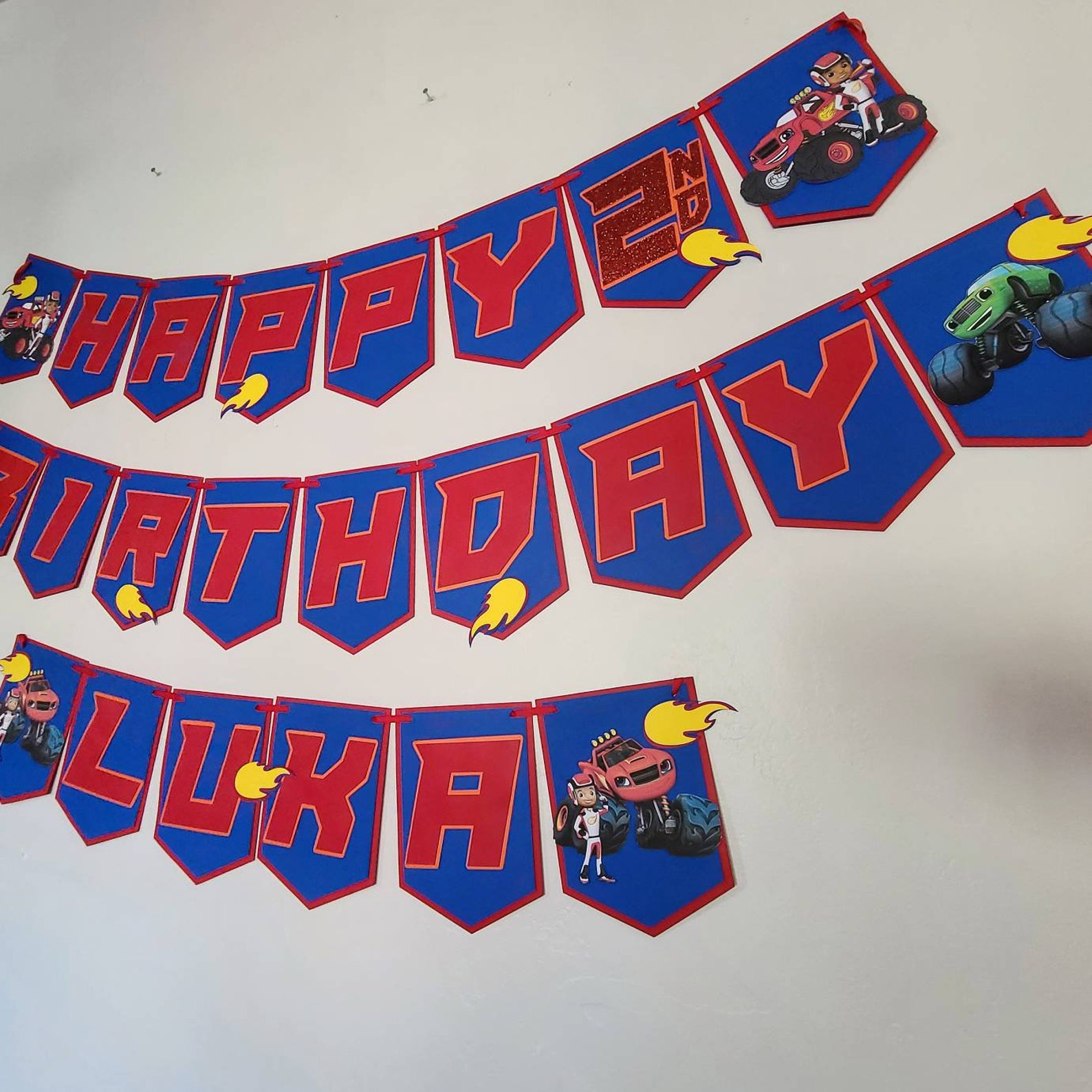 Blaze and the Monster Machines Banner Blaze Birthday - Etsy