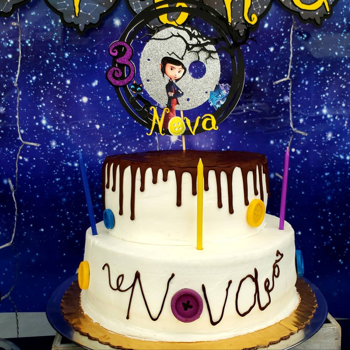 Coraline Cake Topper Coraline Birthday Coraline Decorations - Etsy UK