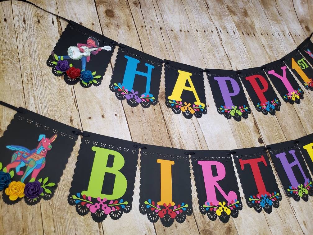 Coco Birthday Banner Fiesta Birthday Fiesta Party Fiesta - Etsy