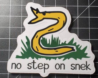 No Step on Snek Flag | Etsy