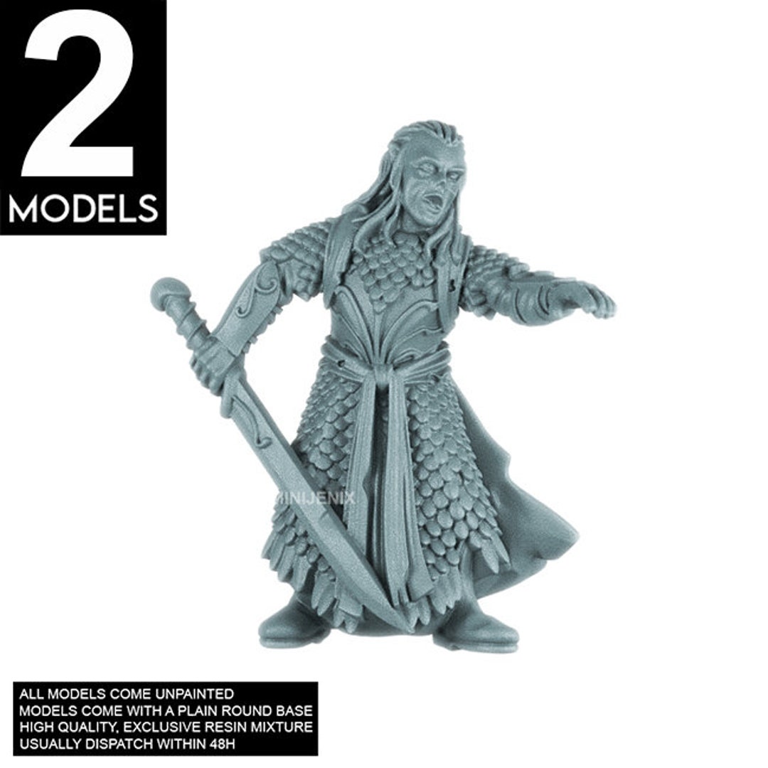 Zombie Elf Lords, Undead, NPC, Fantasy Medieval N23 - Etsy