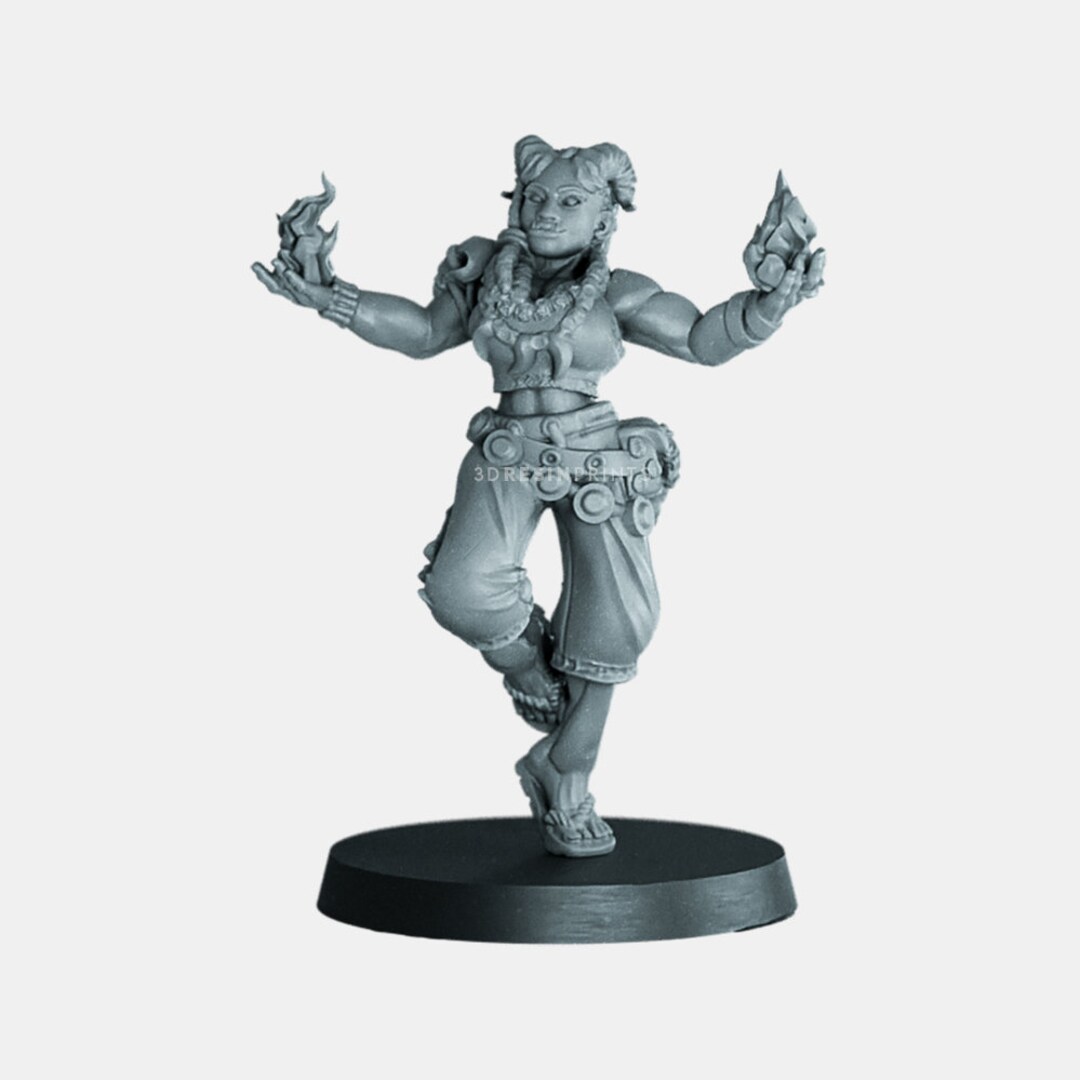 B49 DEMON MAGE GIRL Shadowrun: Cyberpunk, Infinity, 3D Resin Miniature ...