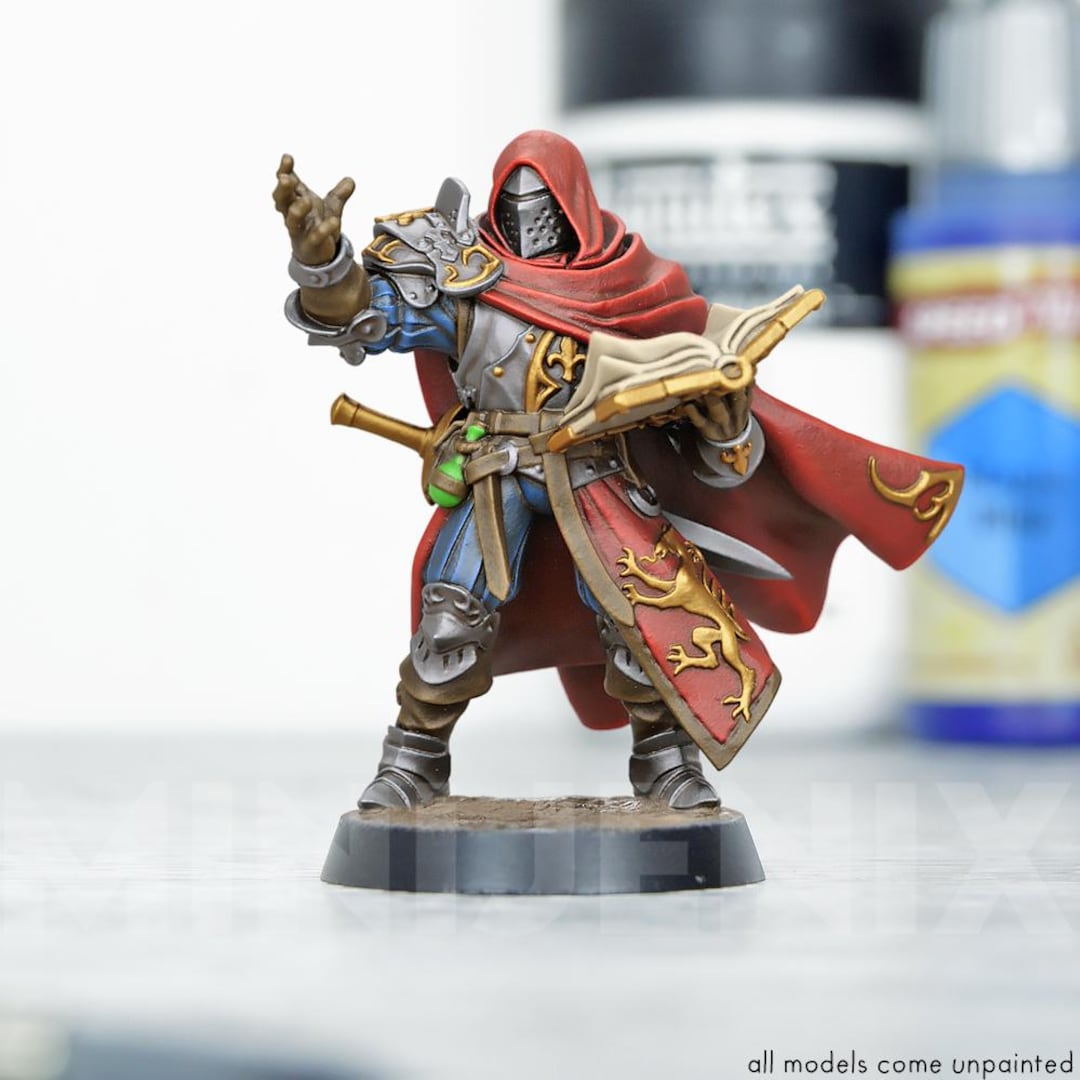VANGUARD FIGHTER PALADIN || D&D, Heroquest, Frostgrave, Resin Miniature ...