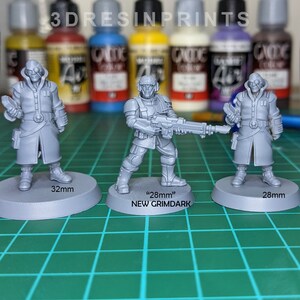 MINIGUN GANGER Sci-fi: Shadowrun, Cyberpunk, Resin Miniature 28mm 32mm ...