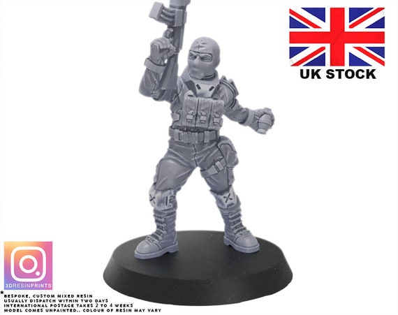 C93 BLACK OPS SOLDIER Sci-fi: Military Cyberpunk Resin - Etsy