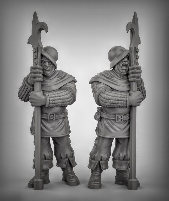BORED GUARDS Fantasy: Frostgrave Pathfinder D&D Resin - Etsy