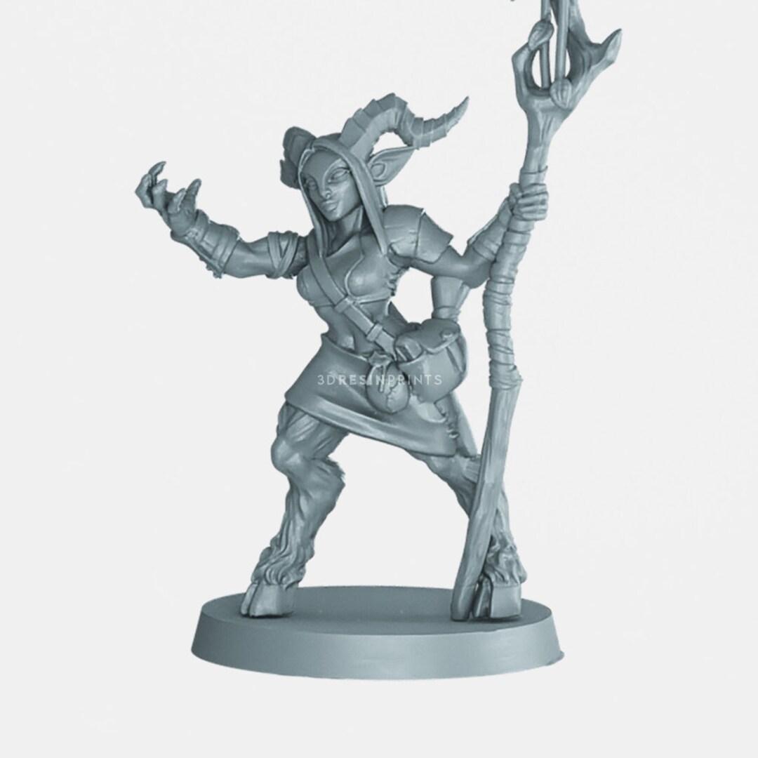FAUN SATYR SHAMAN Fantasy: Resin Miniature 28mm 32mm D21 - Etsy