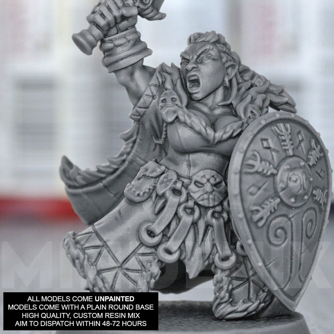 DWARF VIKING CHAMPION D&D: Heroquest, Frostgrave, Resin Miniature 28mm 32mm - Etsy