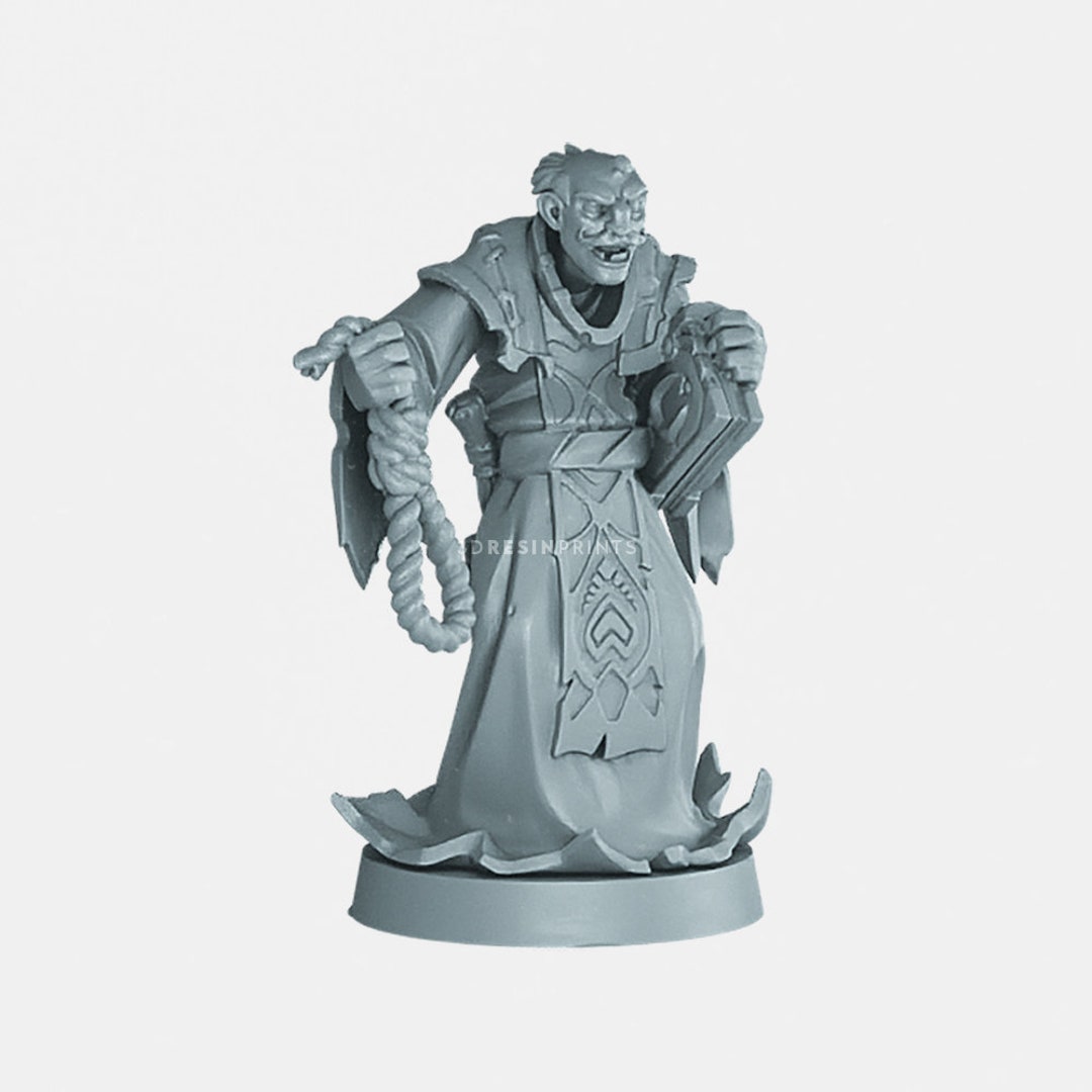 UNDEAD PRIEST || Frostgrave, Pathfinder, Tabletop 3D Printed Miniature ...