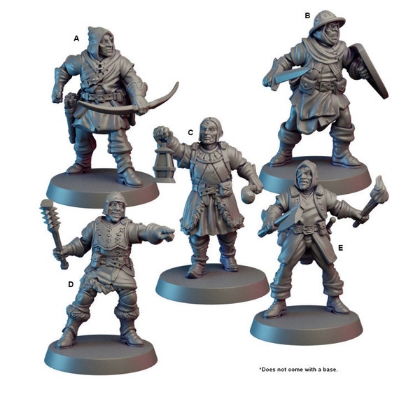 V62 BANDIT MERCENARIES Fantasy Dnd Resin Tabletop Miniature - Etsy UK