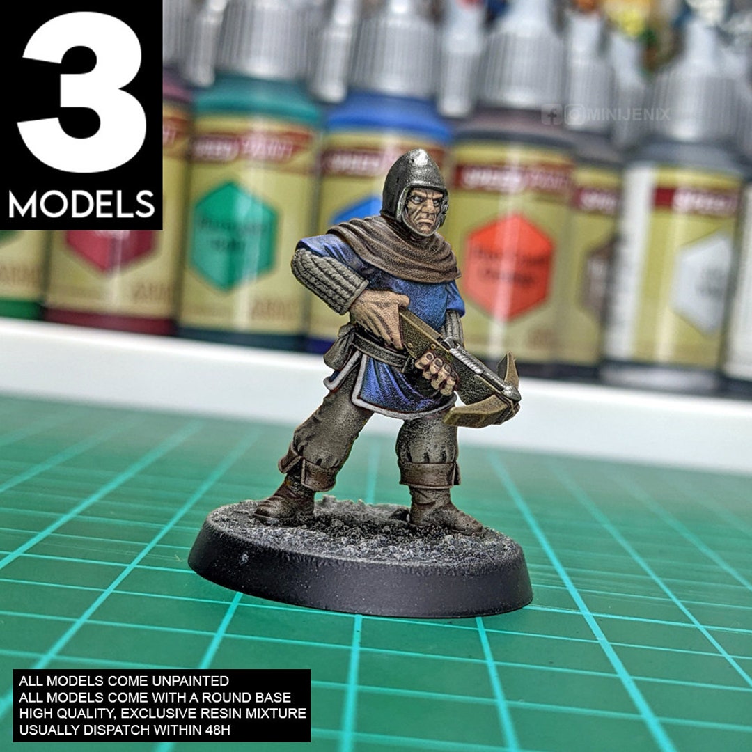 CROSSBOW GUARD SET Fantasy: Frostgrave, Pathfinder, D&D, Resin ...