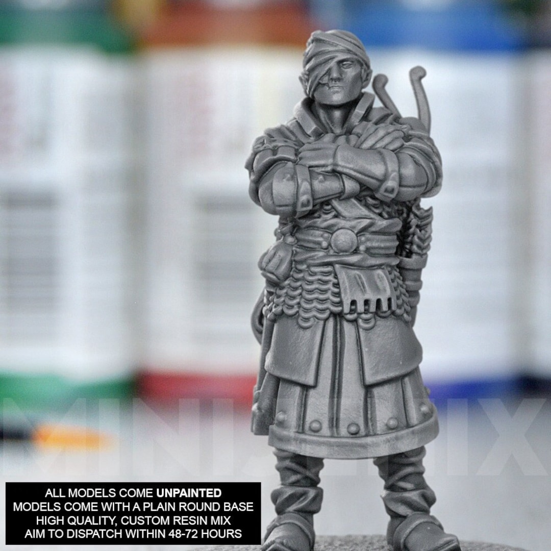 A49 ELF BANDIT THIEF Fantasy: D&D, Frostgrave, 3D Resin Miniature 28mm ...