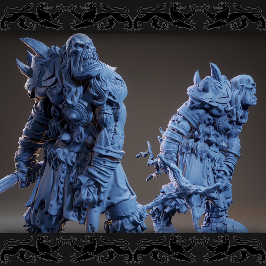 ZOMBIE GIANT Fantasy Boss Monster: D&D 3D Printed Resin Miniatures - Etsy