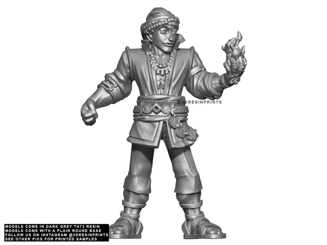 PIRATE MAGE Fantasy: Steampunk, Character, D&D, Frostgrave 28mm 32mm - Etsy