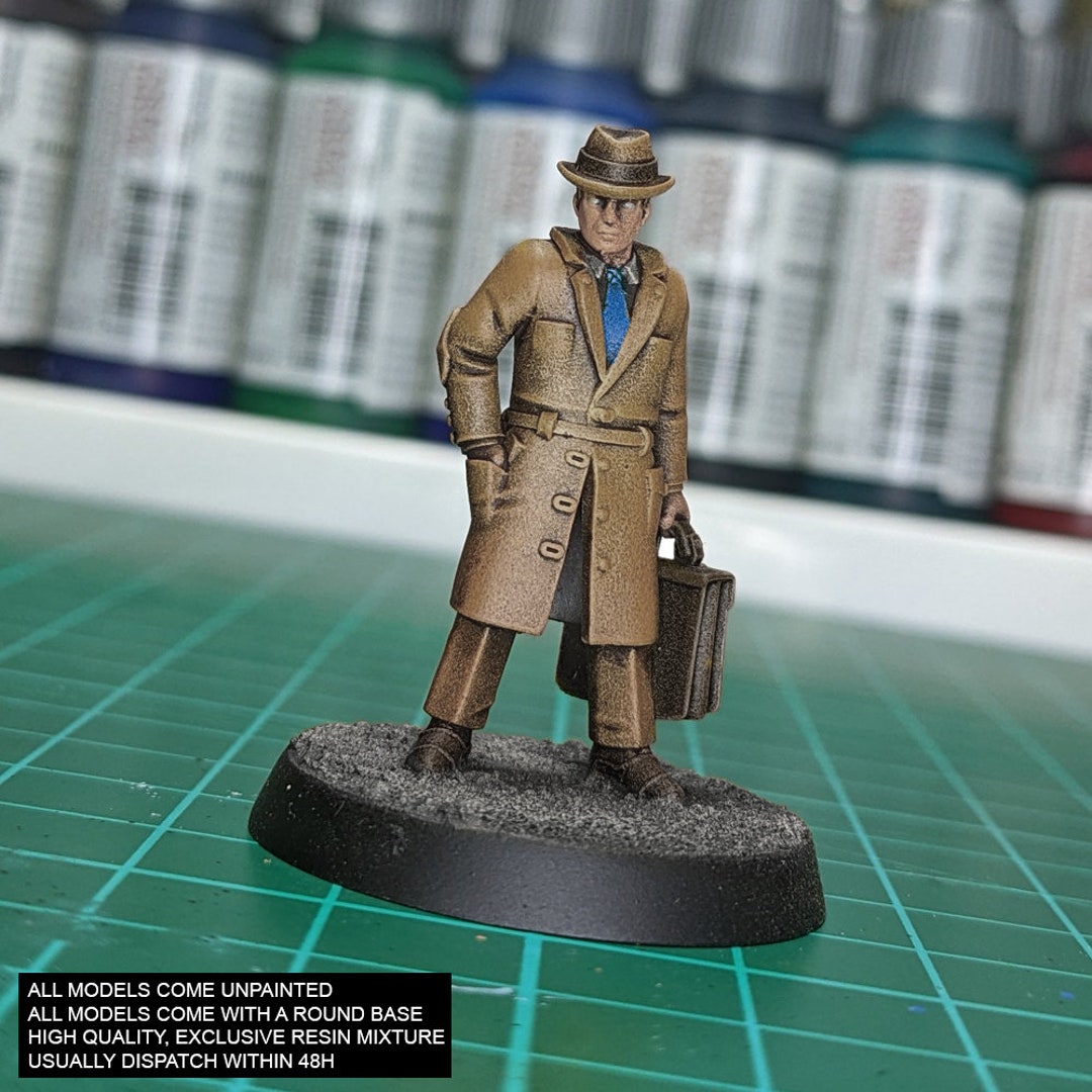 B55 LOVECRAFTIAN DETECTIVE || Cyberpunk Unpainted Resin Tabletop ...