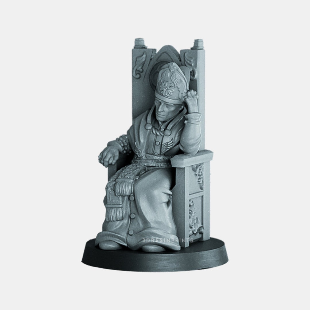 B76 CHURCH PRIEST POPE Fantasy: D&D, Frostgrave, 3D Resin Miniature ...