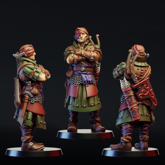 PG1 ELF BANDIT THIEF // Unpainted Fantasy DnD Resina Tabletop | Etsy