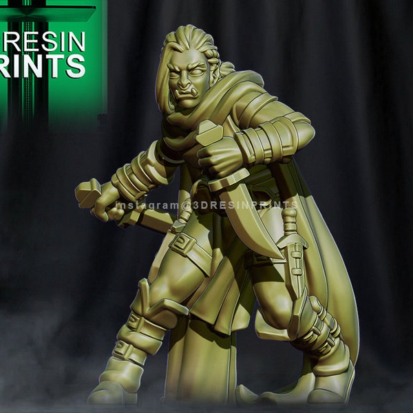 Half Orc Rogue Miniature - Etsy
