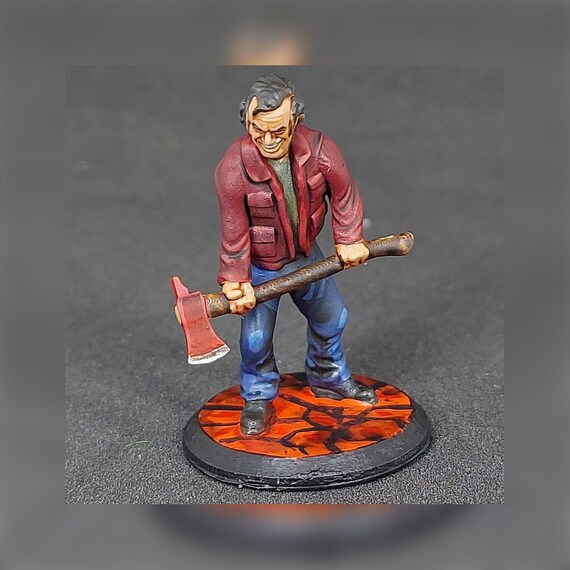 MASKED SLASHER Horror Retro Miniature Resin Model Kit 32mm Toys & Games ...