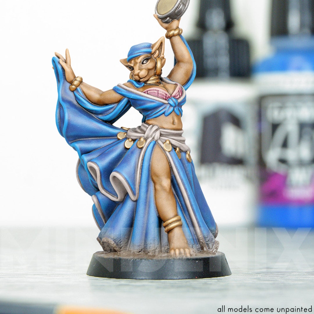 TABAXI CAT DANCER D&D Vae Victis Resin Miniature 28mm 32mm V69 - Etsy