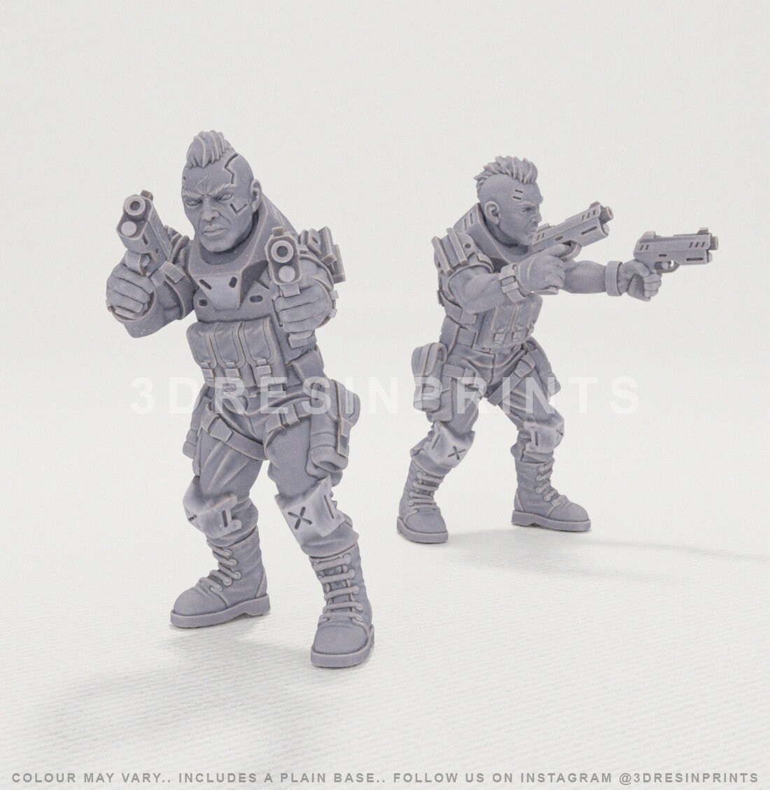 C30 MERC CYBORG Sci-fi: Shadowrun Cyberpunk Resin Miniature - Etsy