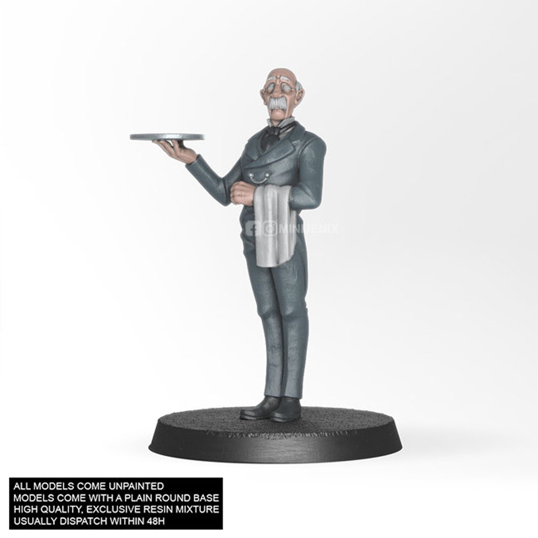 BUTLER NPC Fantasy: Frostgrave, Pathfinder, D&D, Resin Miniature D43 - Etsy