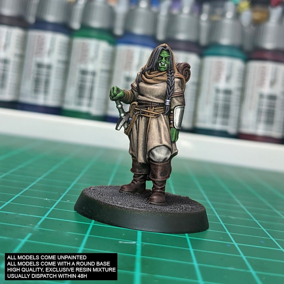 FEMALE ORC SCOUT || Fantasy Dnd Resin Tabletop Miniature 28mm 32mm V13 ...