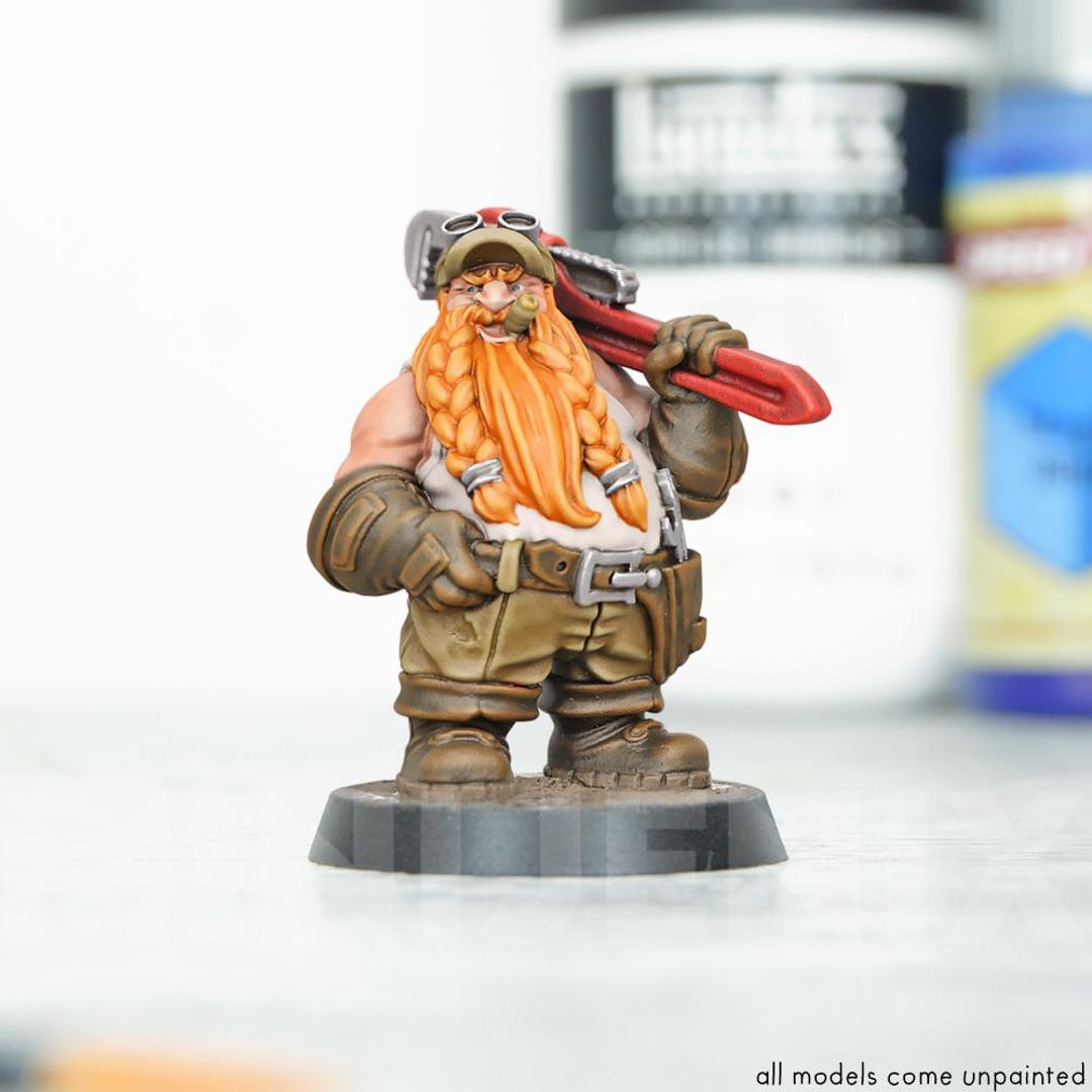 DWARF ENGINEER ARTIFICER Fantasy: Npc, Townsfolk, Unpainted Fantasy ...