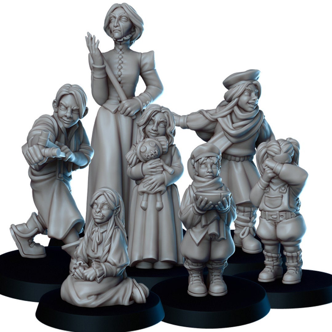 V77 SCHOOL CHILDREN & TEACHER Dungeons and Dragons, Vae Victis Resin ...