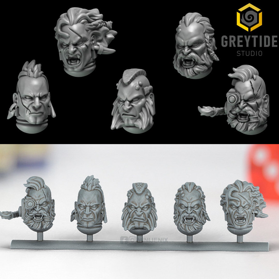 5x Custom Space Viking Bits Set 2 Heads for Scifi & - Etsy Canada