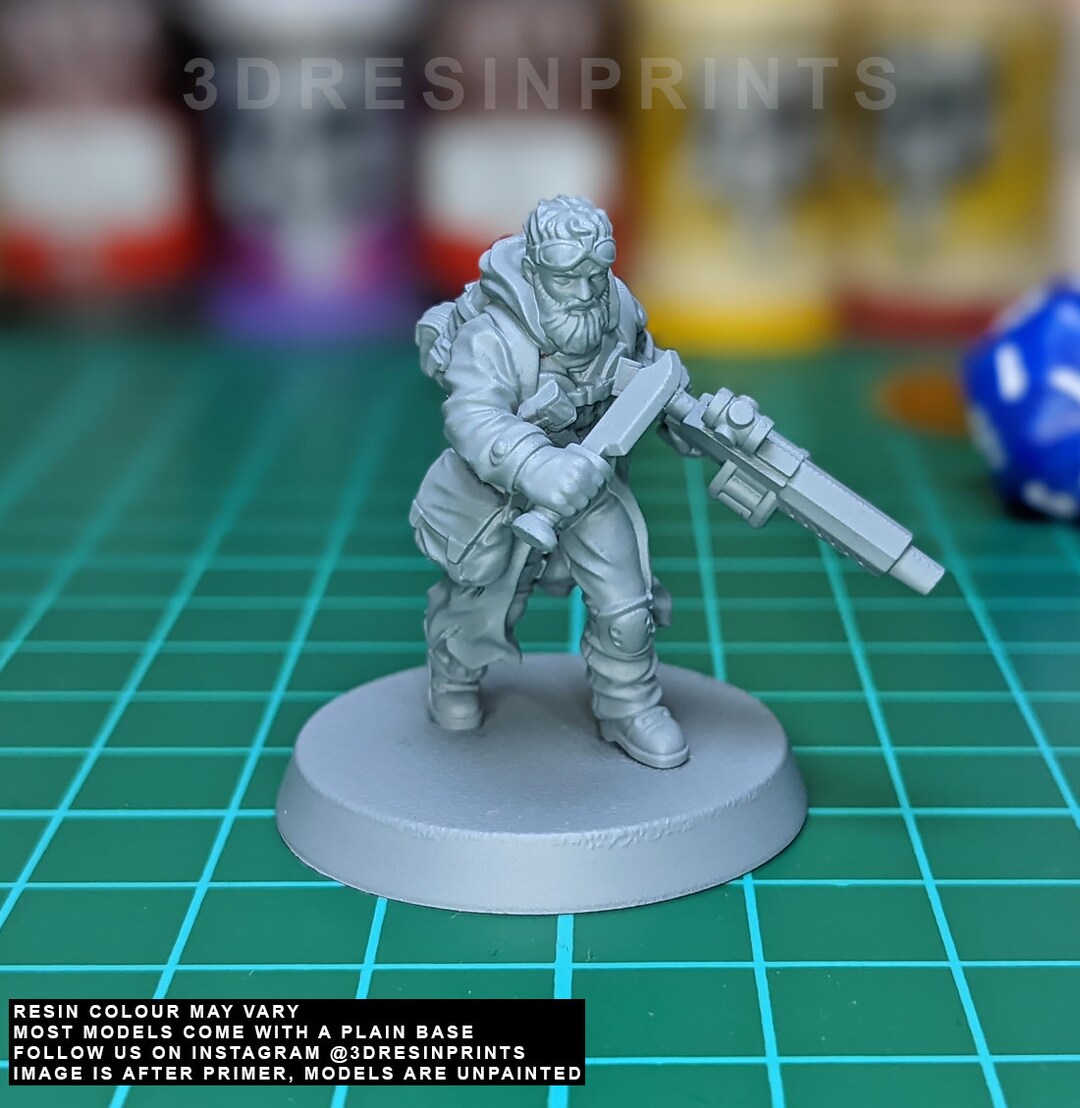 C24 WASTELAND SOLDIER Sci-fi: Shadowrun, Cyberpunk, Resin Miniature ...