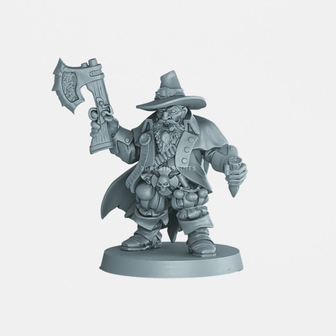 DWARF WITCH HUNTER Fantasy: D&D Frostgrave Resin Miniature - Etsy